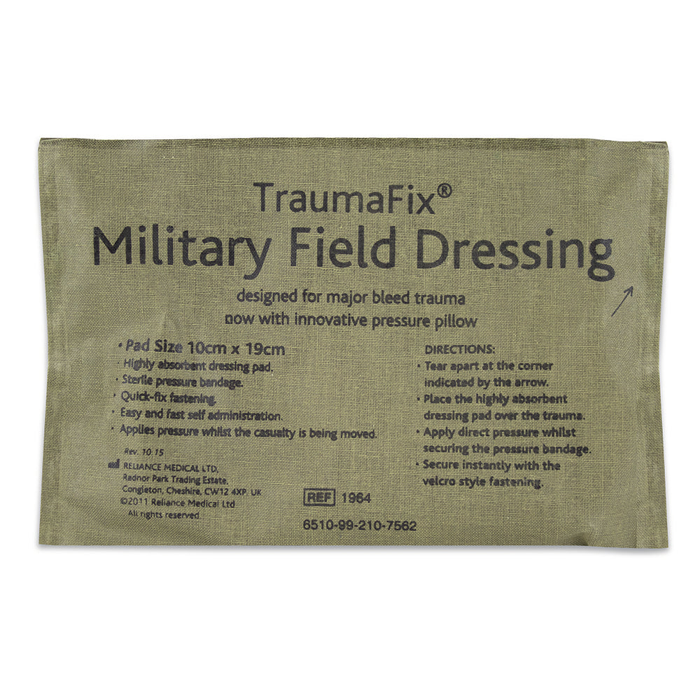 TraumaFix Military Dressing 10cm x 19cm | Trauma Bandage – MyMedEquip
